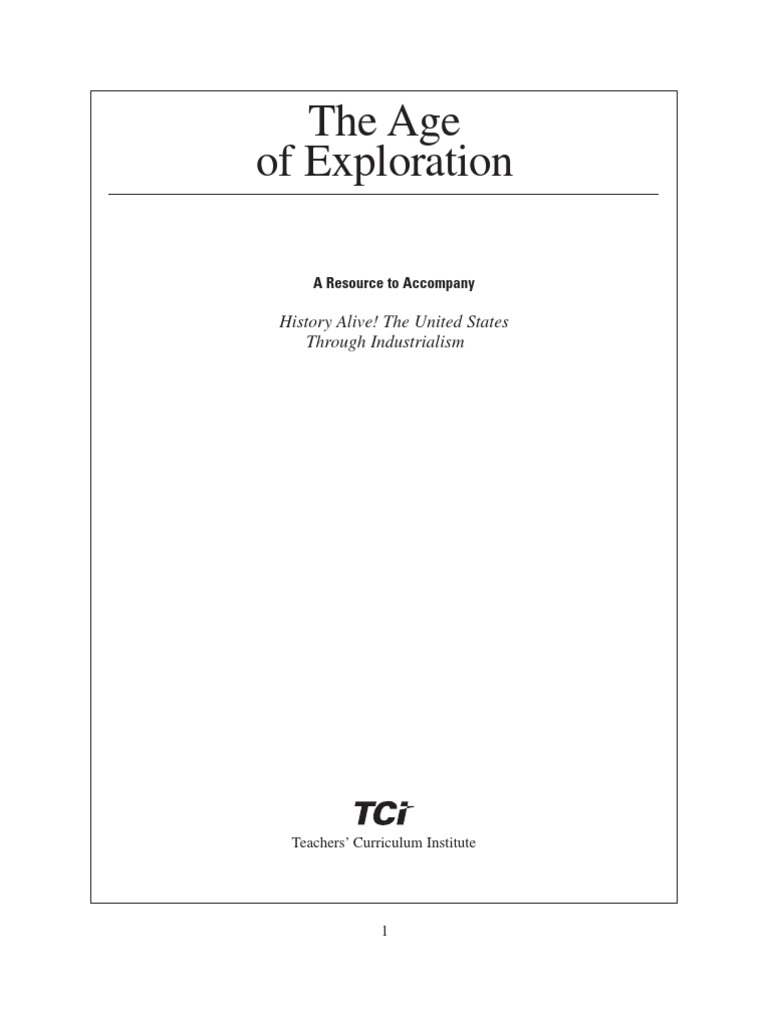 Age of Exploration | PDF | Exploration | Age Of Discovery