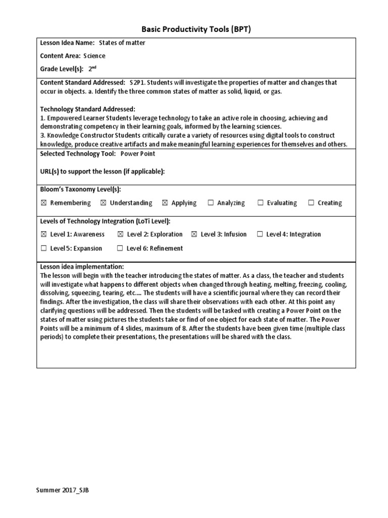 Basic Productivity Tools (BPT) | PDF