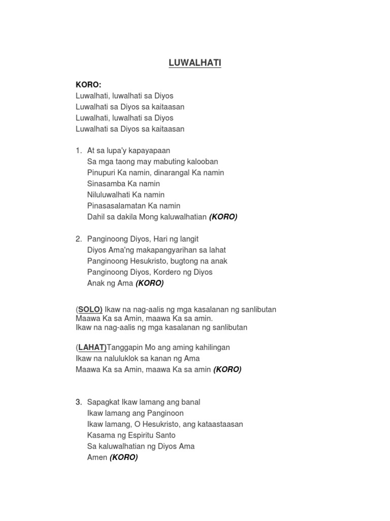 LUWALHATI | PDF