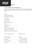 Schedule of Minimum Basic Fee | PDF | Engineering | Business