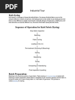 Embroidery Process SOP | PDF | Embroidery | Yarn