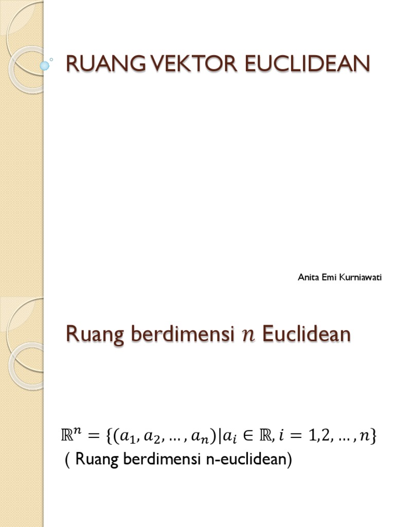 Ruang Vektor Euclidean | PDF