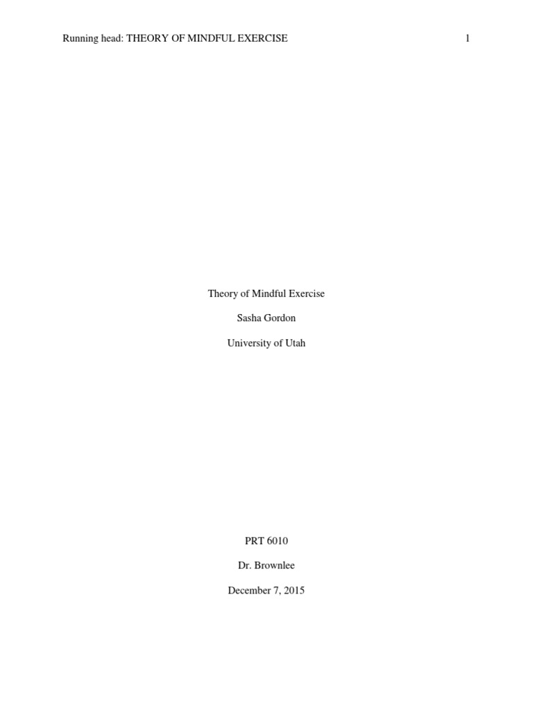 Personal Theory Paper | PDF | Theory | Stress (Biology)