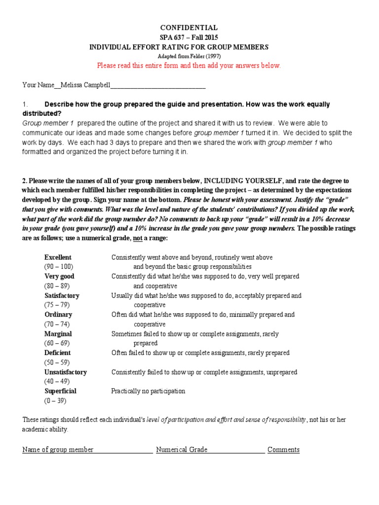 Group Eval | PDF