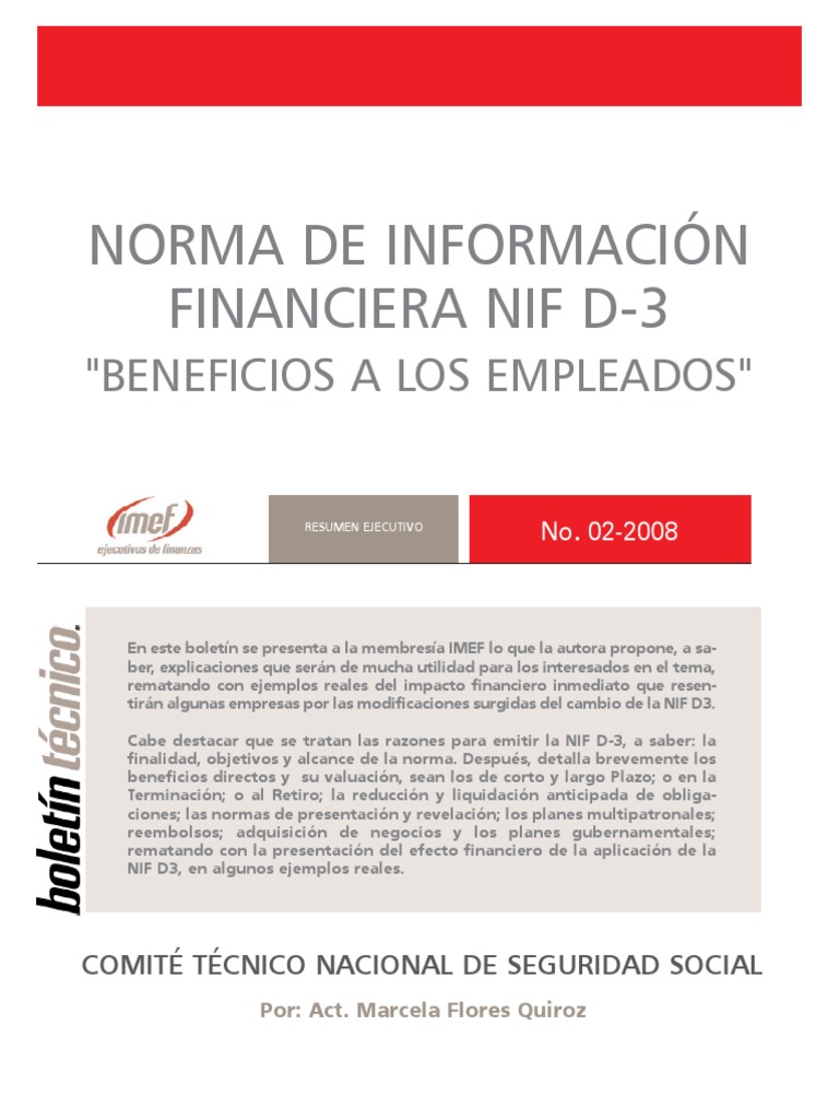 Nif D3 | PDF | Beneficio (economía) | Estado de resultados