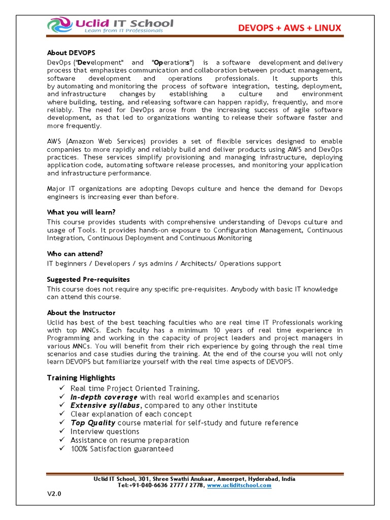 Comprehensive Guide to Implementing DevOps with AWS and Linux Using Tools like Jenkins, Ansible ...