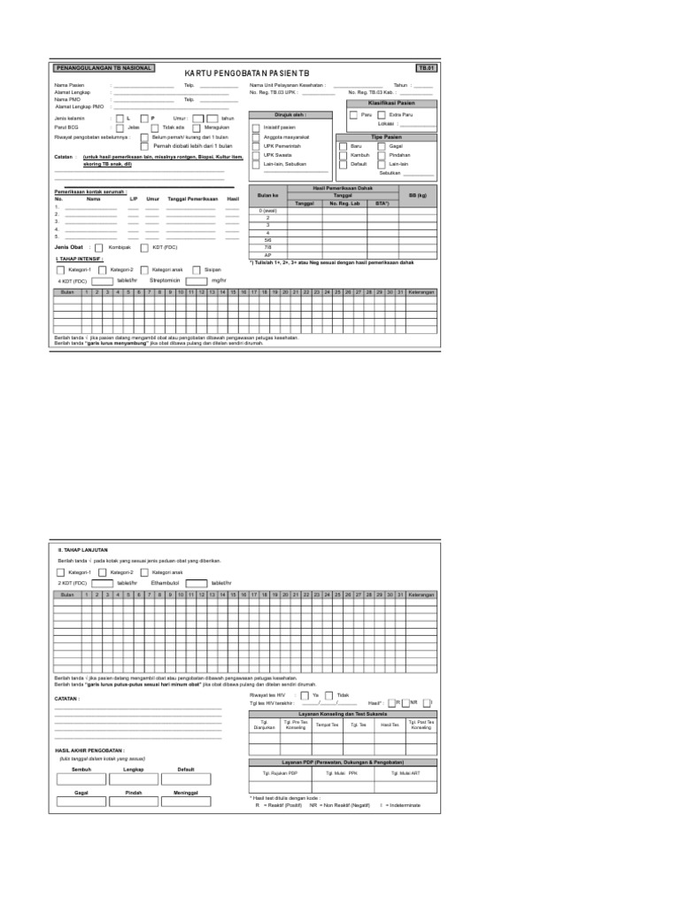 Formulir TB 01tb 03 Rujukan.. | PDF