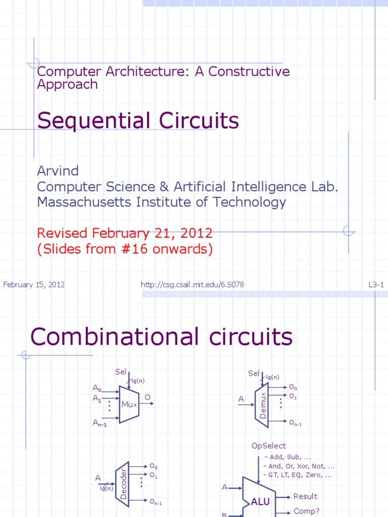 L03 SequentialCircuits | PDF | Computer Programming | Computer Engineering