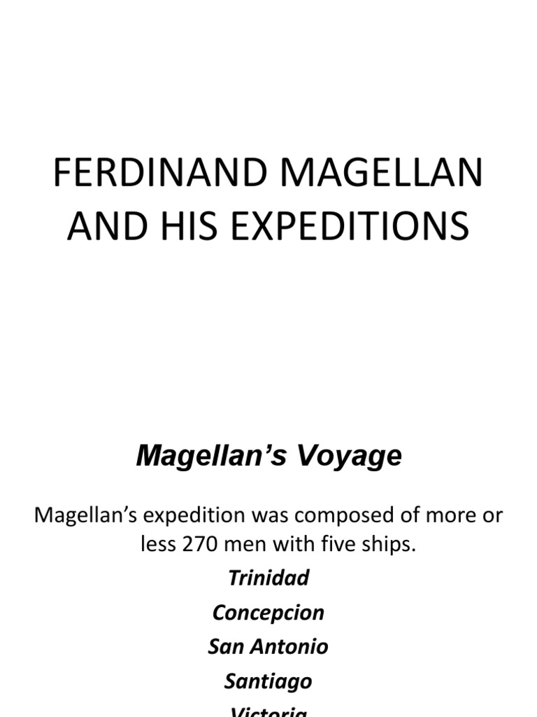 Ferdinand Magellan and His Expeditions | PDF | Early Modern Period ...