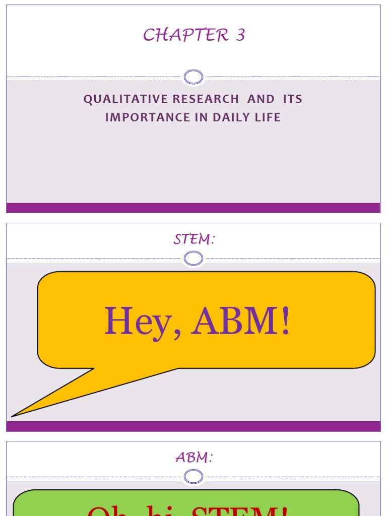 Chapter 3 - Qualitative Research and Its Importance in Daily Lives ...