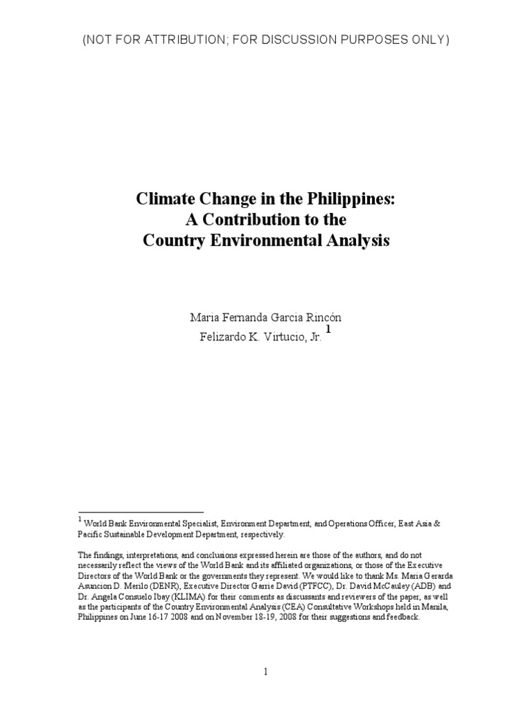 Climate Change Impacts in the Philippines | PDF | Global Warming ...