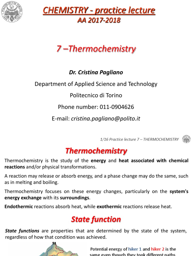 Prac 7 Thermochemistry | PDF | Heat | Classical Mechanics