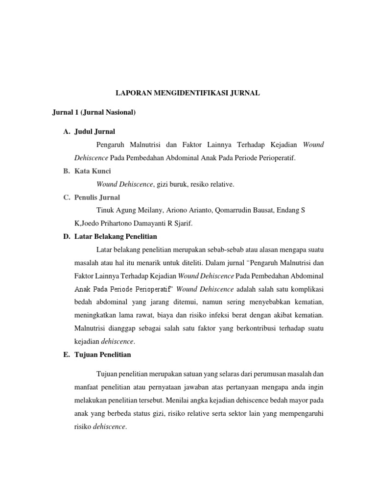 Contoh Analisis Jurnal | PDF