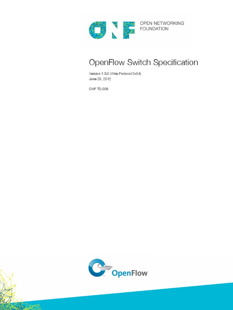Openflow Spec V1 3 0 Pdf Network Switch Port Computer Networking