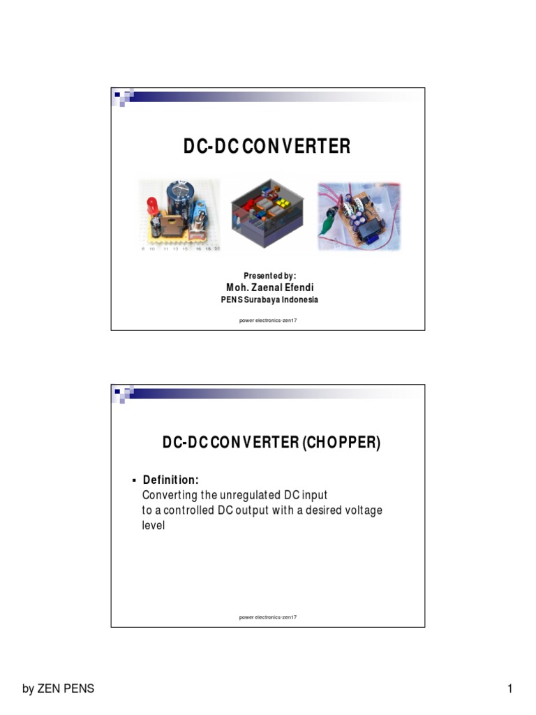 DC-DC Converter Overview and Applications | PDF | Power Supply ...