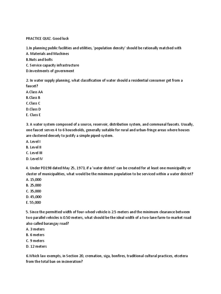 Practice Quiz 4 Enp | PDF | Environmental Impact Assessment | Risk