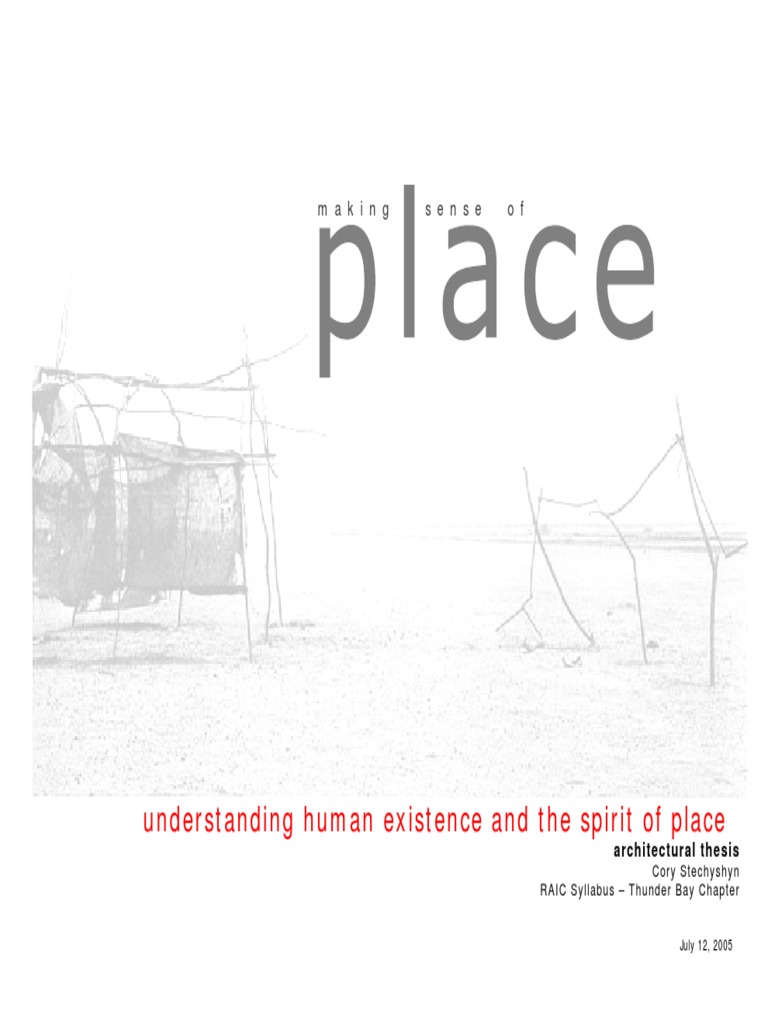 Understanding Human Existence and The Spirit of Place | PDF ...