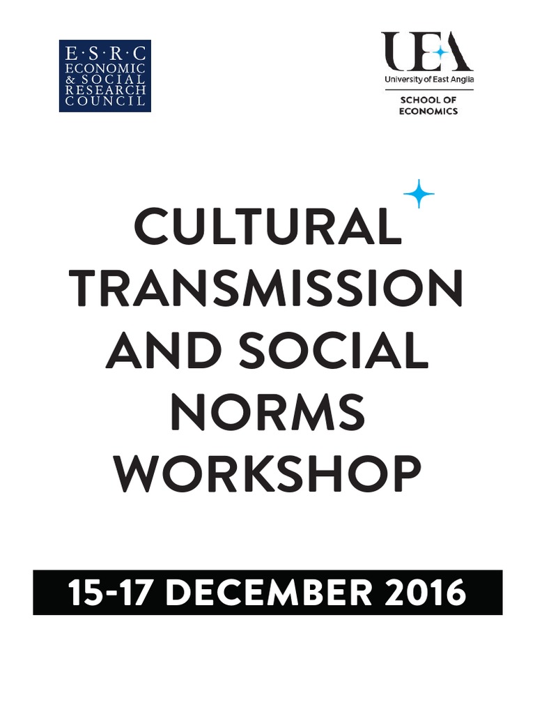 CTSN 2016 Programme - Web | PDF | Norm (Social) | Sociocultural Evolution