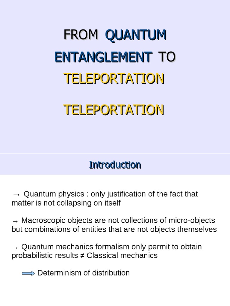 Quantum Teleportation Explained | PDF | Wave Function | Quantum Mechanics