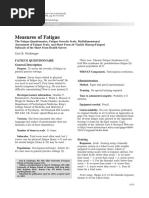 Piper Fatigue Scale | PDF | Fatigue (Medical) | Mental And Behavioural ...