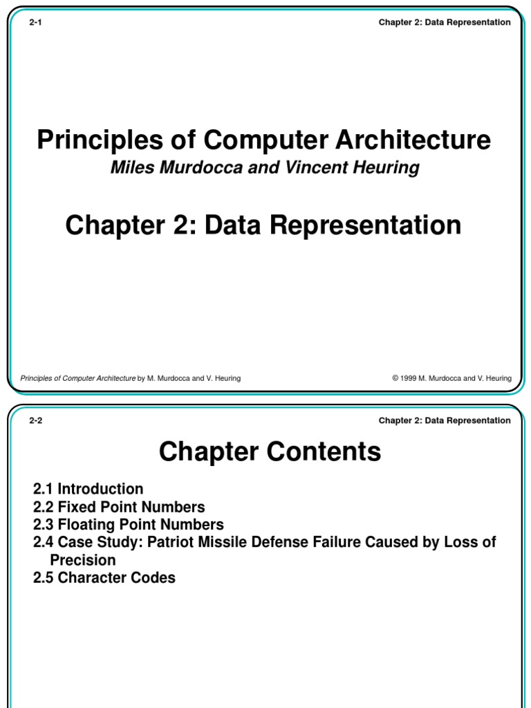 Principles of Computer Architecture: Miles Murdocca and Vincent Heuring | PDF | Decimal | Binary ...