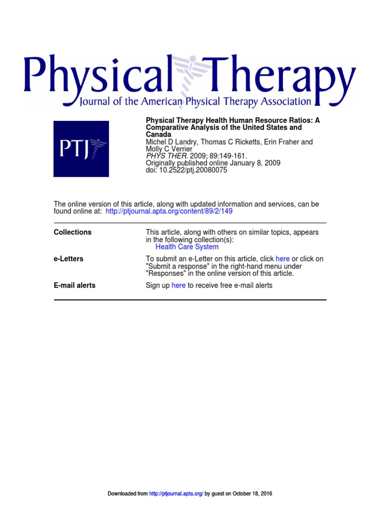 Physical Therapy | PDF | Physical Therapy | Health Care