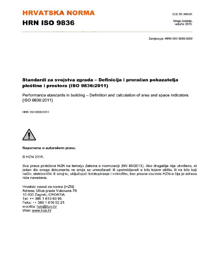 Norma Iso 9836 HR | PDF