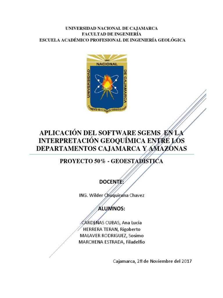 Aplicación del software SGEMS en el análisis geoestadístico de la ...