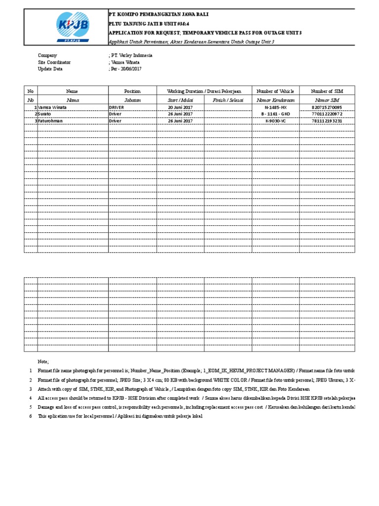 Application For Request Temporary ID | PDF | Technology & Engineering