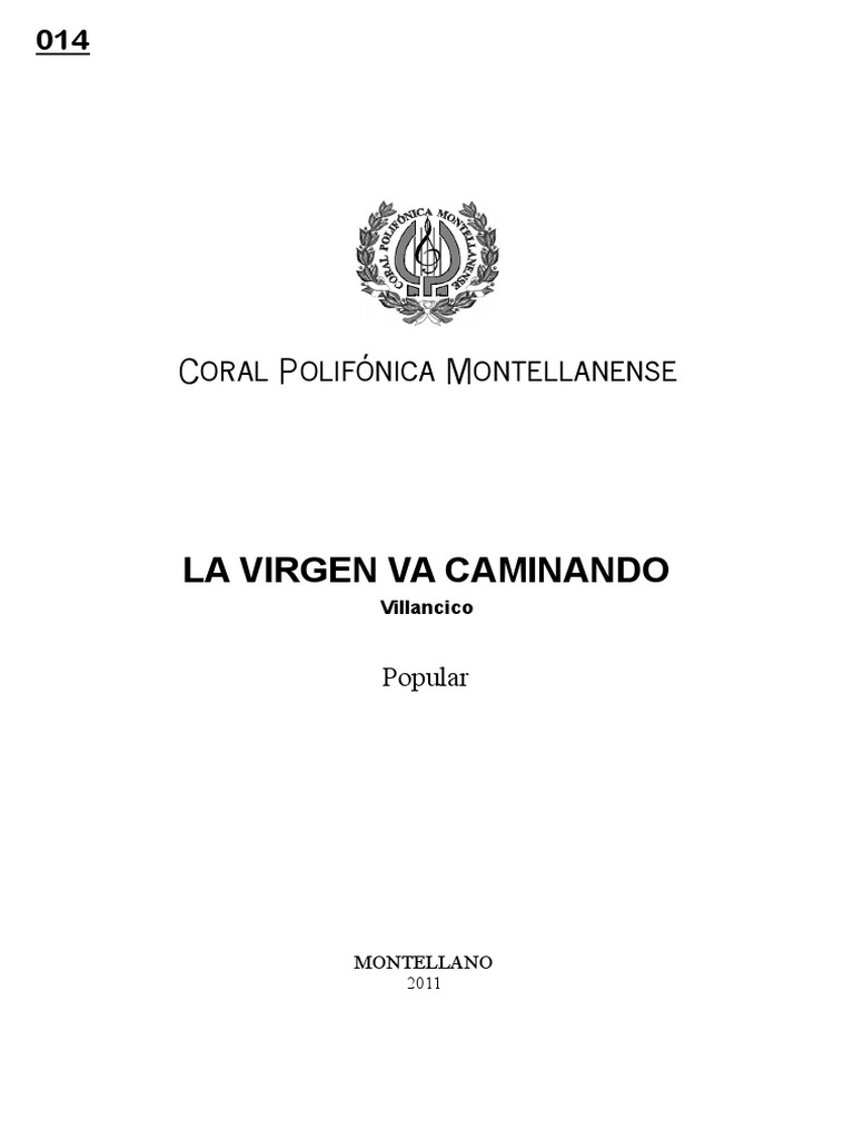 La Virgen Va Caminando | PDF