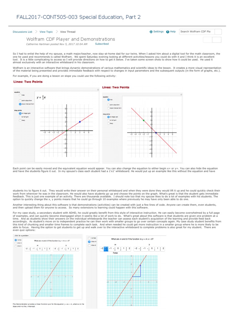 Wolfram CDF Player and Demonstrations - Fall2017-Cont505-003 Special ...