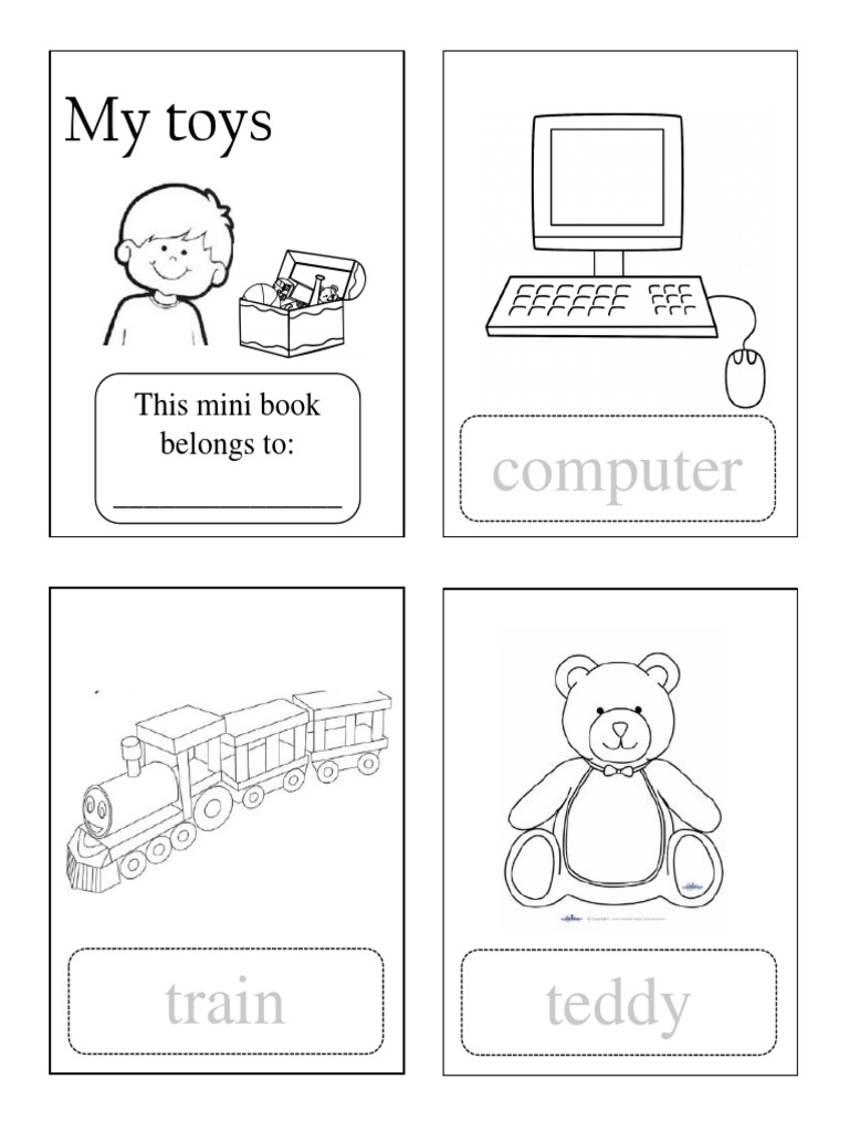 Mini Book of Toys for Kids | PDF | Games & Activities