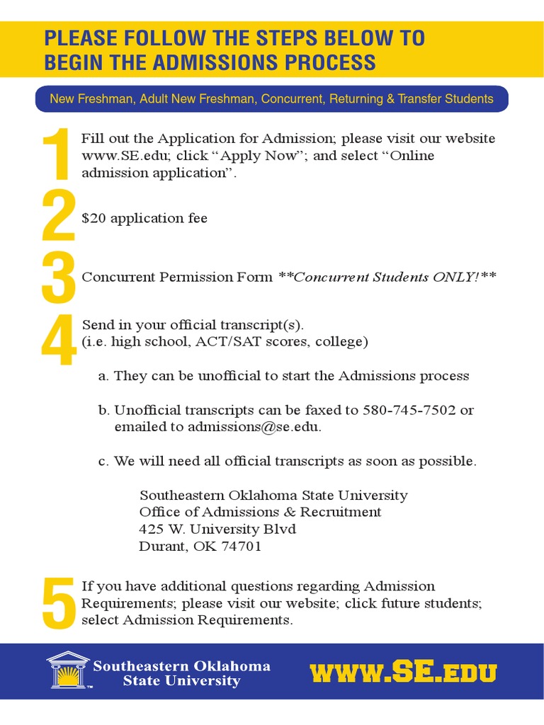 Steps For Admission | PDF | University And College Admission | Higher ...