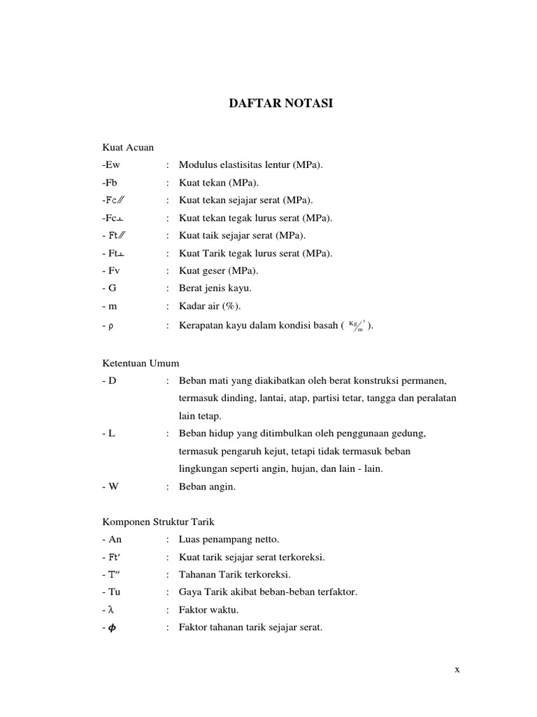 Daftar Notasi | PDF | Sains & Matematika