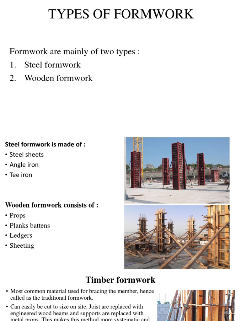 Types of Formwork | PDF | Plywood | Art Media