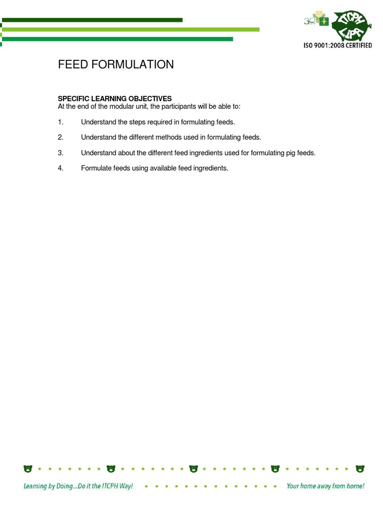 A Comprehensive Guide to Feed Formulation for Pigs: Understanding ...