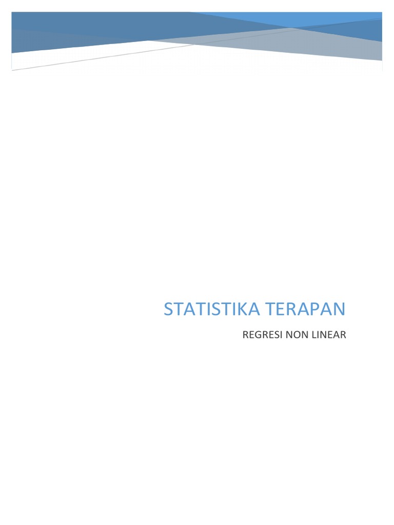Contoh Regresi Non Linear Polinom | PDF | Metode & Bahan Ajar