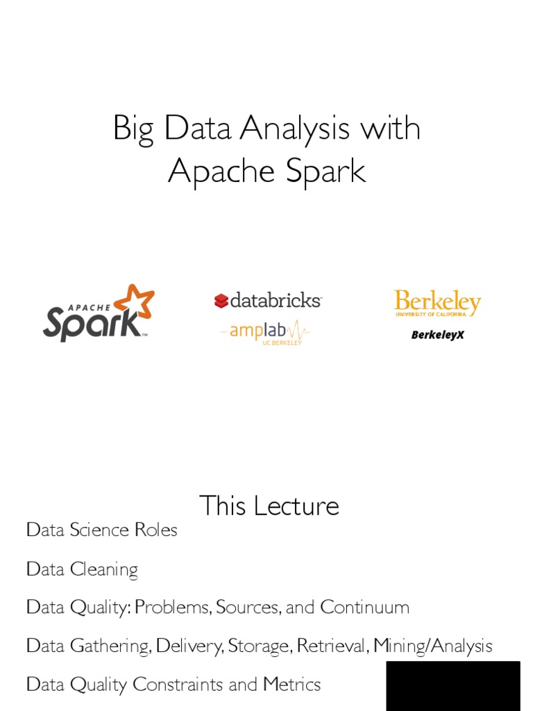 Big Data Analysis With Apache Spark: Uc#Berkeley | Download Free PDF | Bias Of An Estimator ...