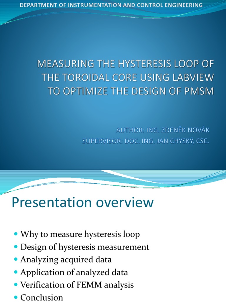 Hysteresis Loop Measurement in PMSM | PDF | Hysteresis | Magnetism