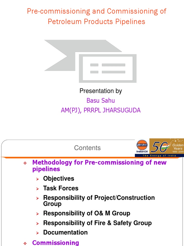 Pre-Commissioning in Oil & Gas Pipelines | PDF | Pipeline Transport ...