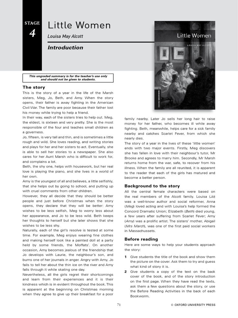 Activity Worksheets | PDF | Little Women