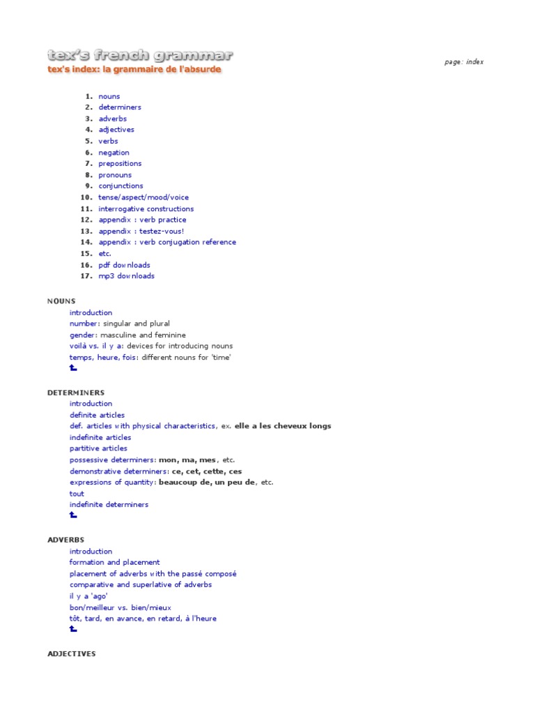 French Grammar PDF | PDF | Grammatical Gender | Grammatical Number