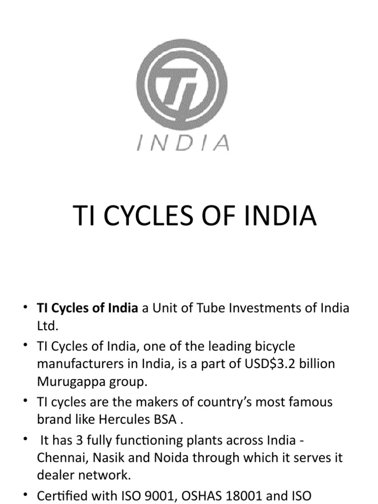 Ti Cycles of India | PDF | Aerobic Exercise | Human Powered Transport