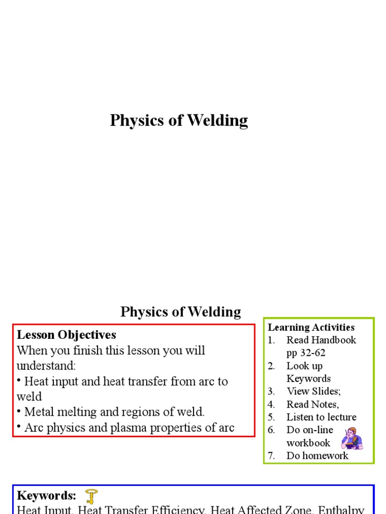 2 Physics of Welding | PDF | Electric Arc | Welding