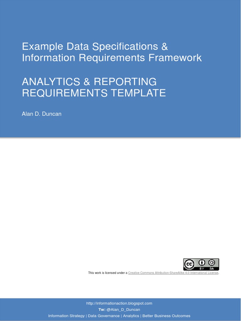 Analytic and Reporting Requirements Template | PDF | Analytics ...