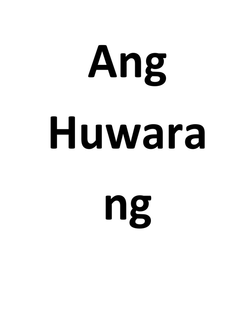 Ang Huwarang Barangay | PDF