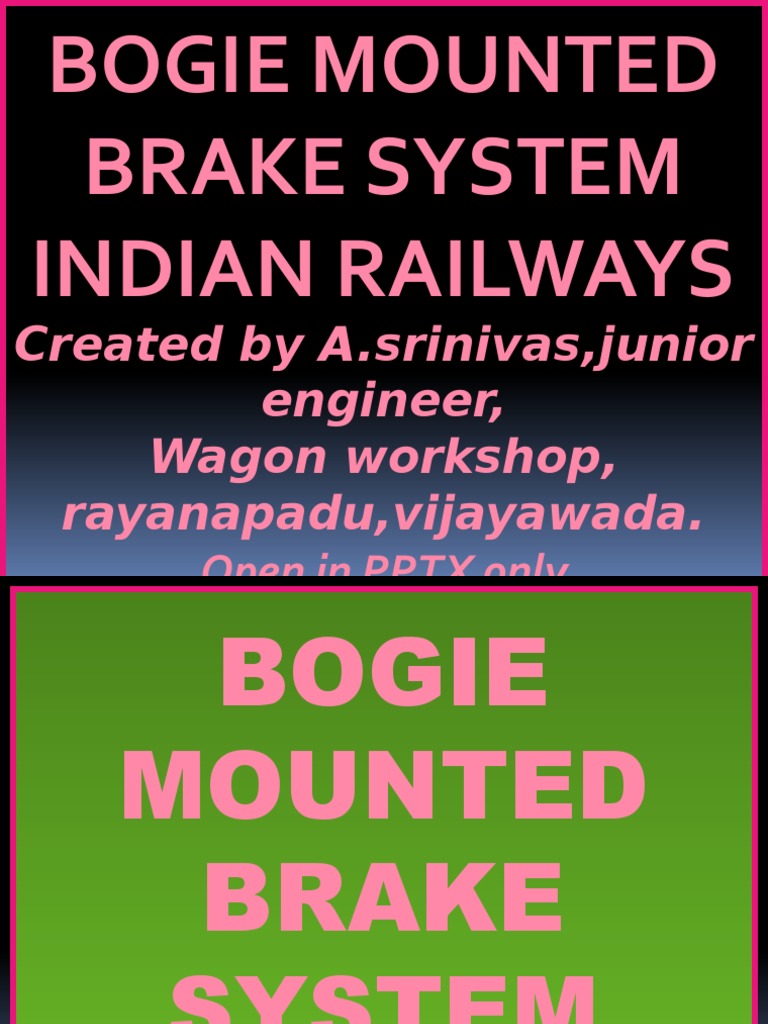 Bogie Mounted Brake System, Indian Railways. | PDF | Brake | Piston
