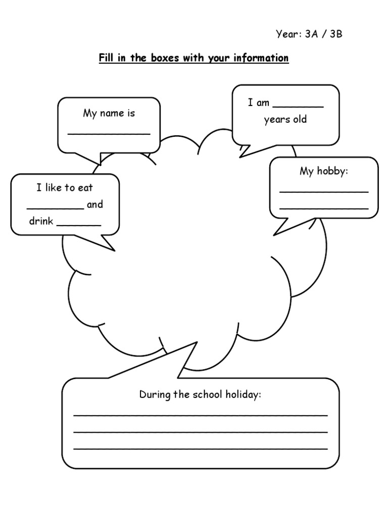 Fill in The Boxes With Your Information | PDF