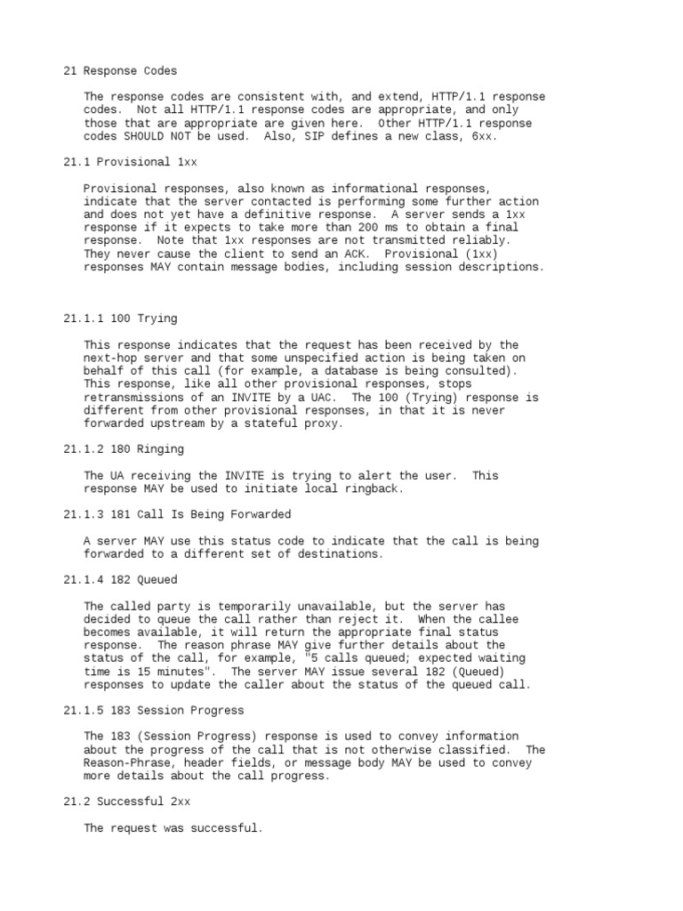 Cause Codes VoLTE | PDF | Session Initiation Protocol | Proxy Server