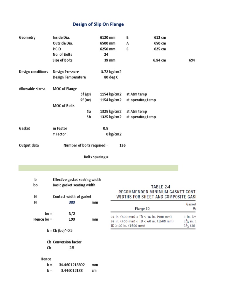 Flange Design | PDF | Continuum Mechanics | Applied And ...